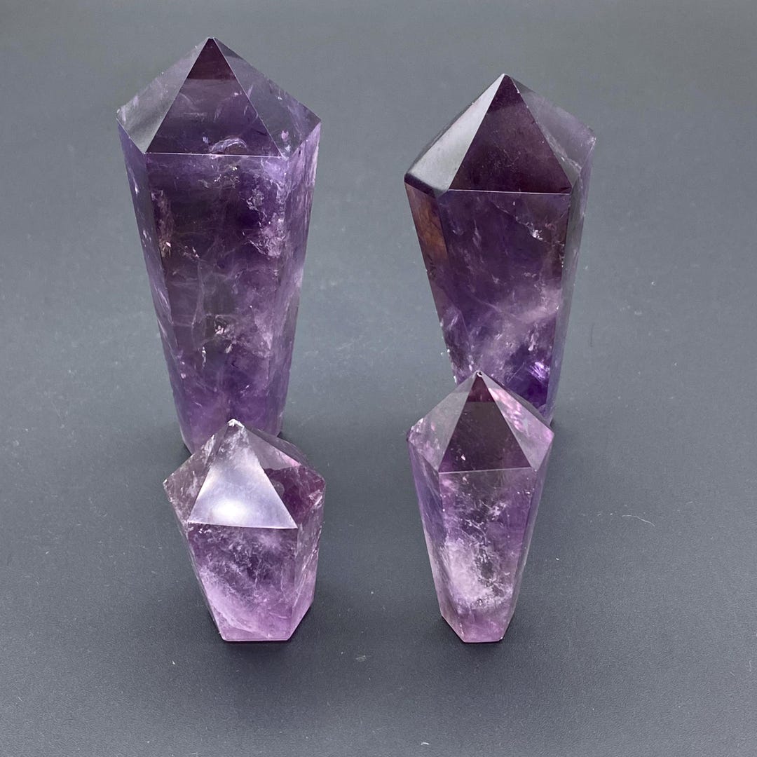 Amethyst Small Polished Standing Scepter Gemstone Home Decor Wholesale ...