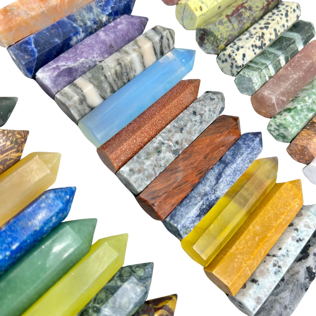 Mini Gemstone Tower Mix 10 Pieces Wholesale Polished Crystals Minerals ...