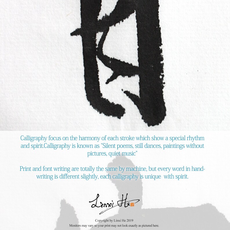 Freedom & Peace Calligraphy/chinese Characterhandwritten - Etsy