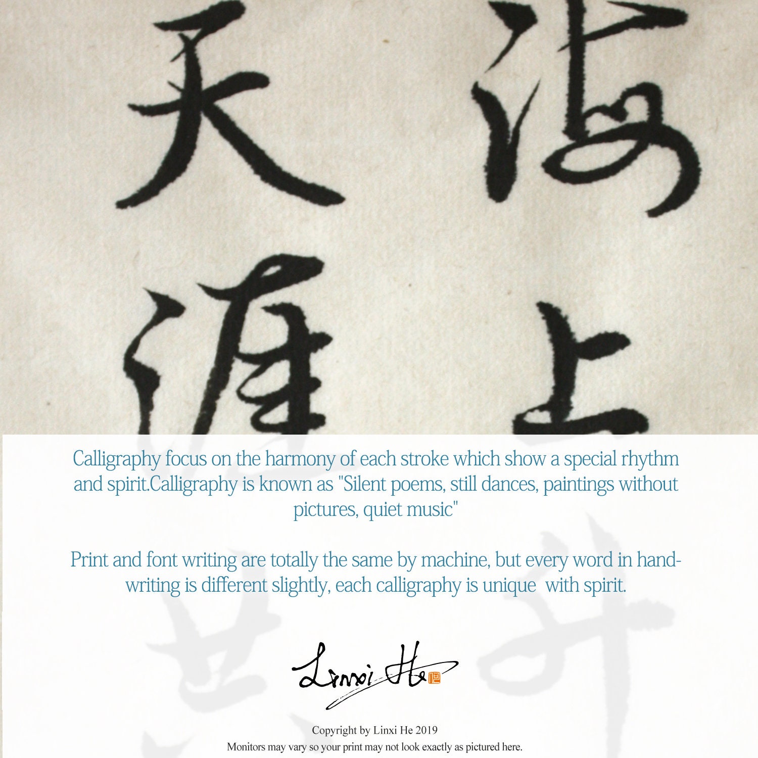 Tang Poetry Chinese Calligraphy/characterhandwritten Poem Calligraphy ...