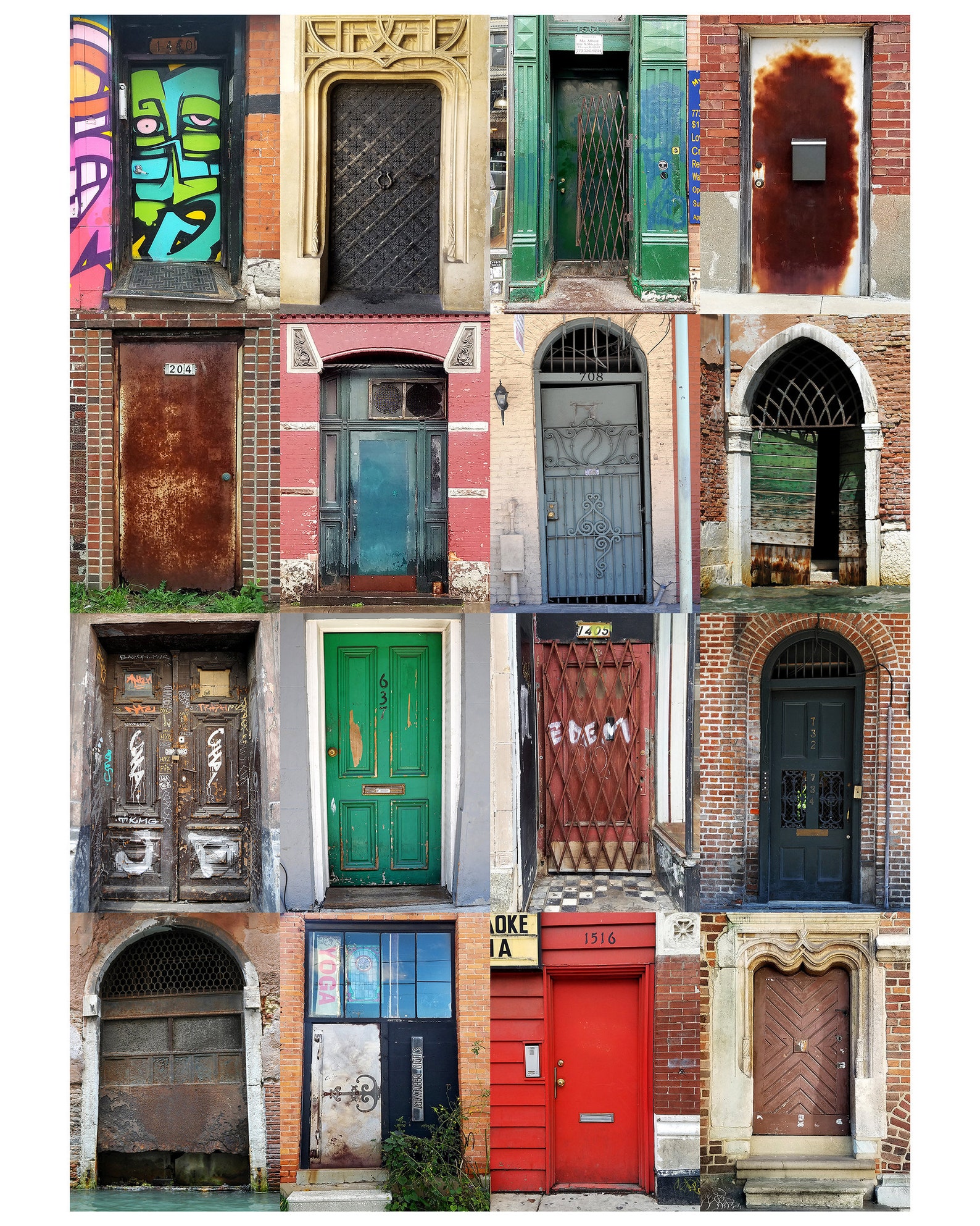 Doors, Doors Collage, Print, Photography - Etsy