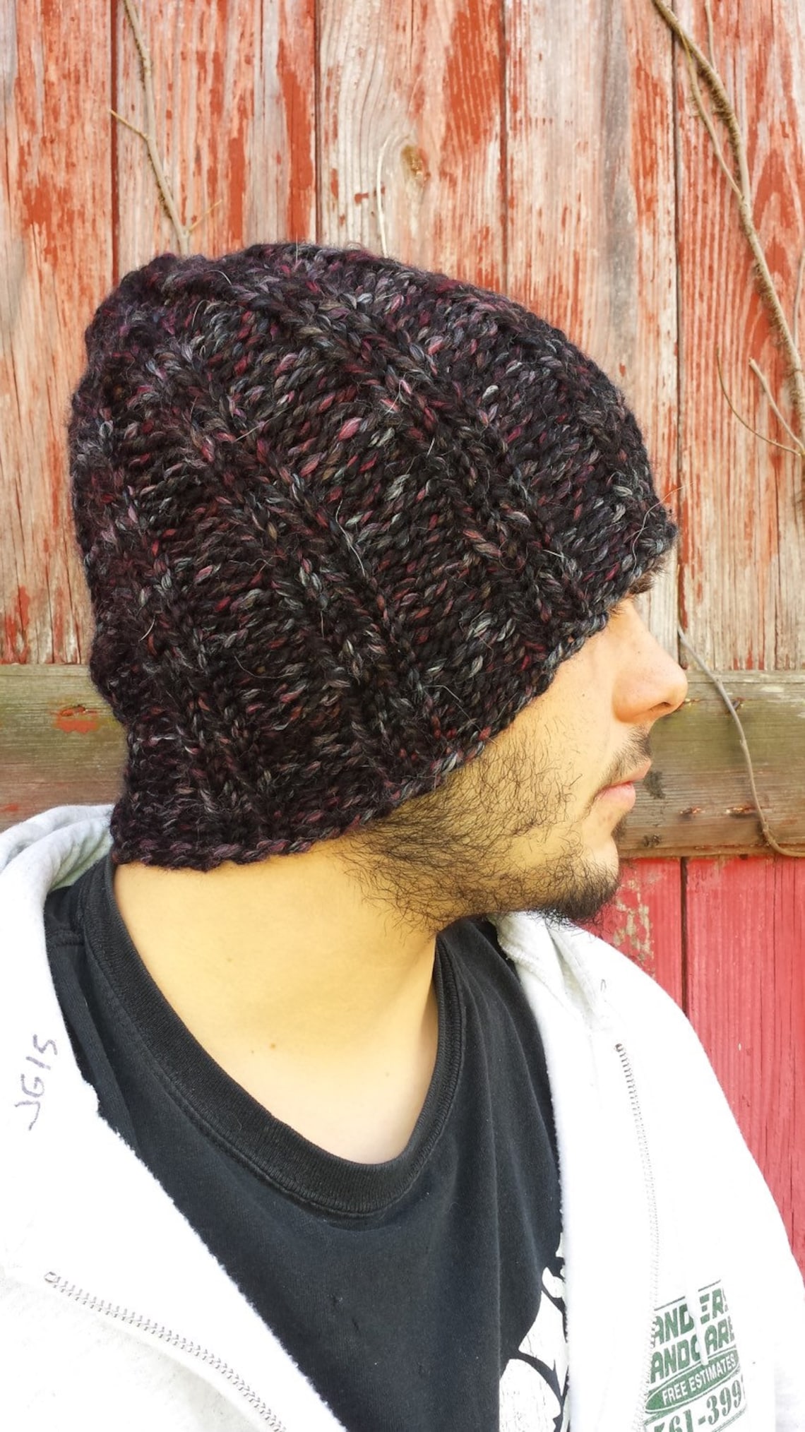 Knit Beanie Men's Knit Hat Wool Hat Gift for Him Men's Accessories - Etsy