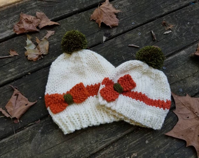 Mother Daughter Set Mom and Me Hats Fall Knitted Hat Set - Etsy