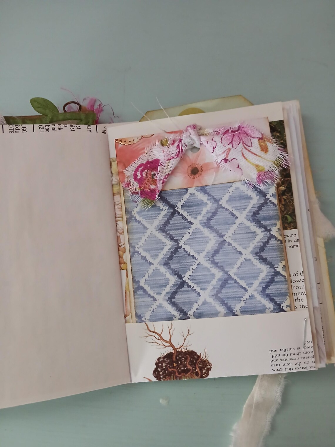 Handmade Mini Junk Journal, 1 Signature, 5" X 4" - Etsy