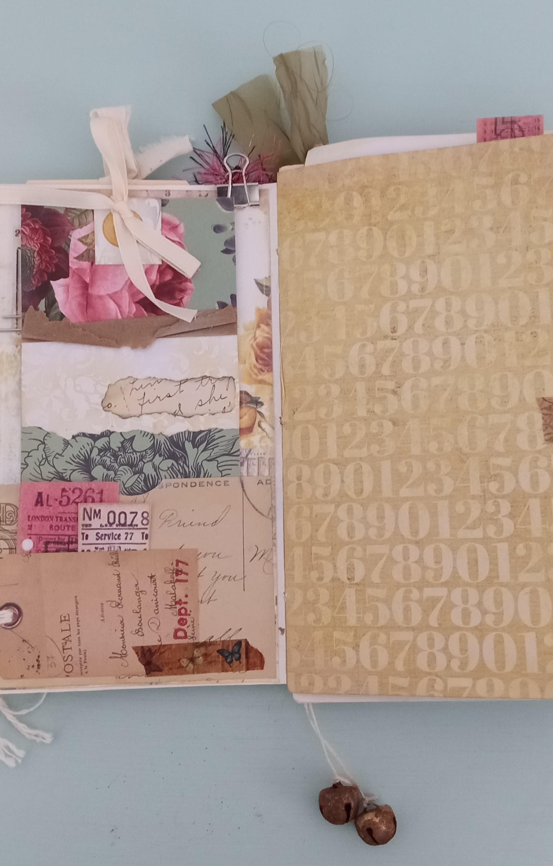 Handmade Mini Junk Journal, 1 Signature, 7" X 4-1/2" - Etsy