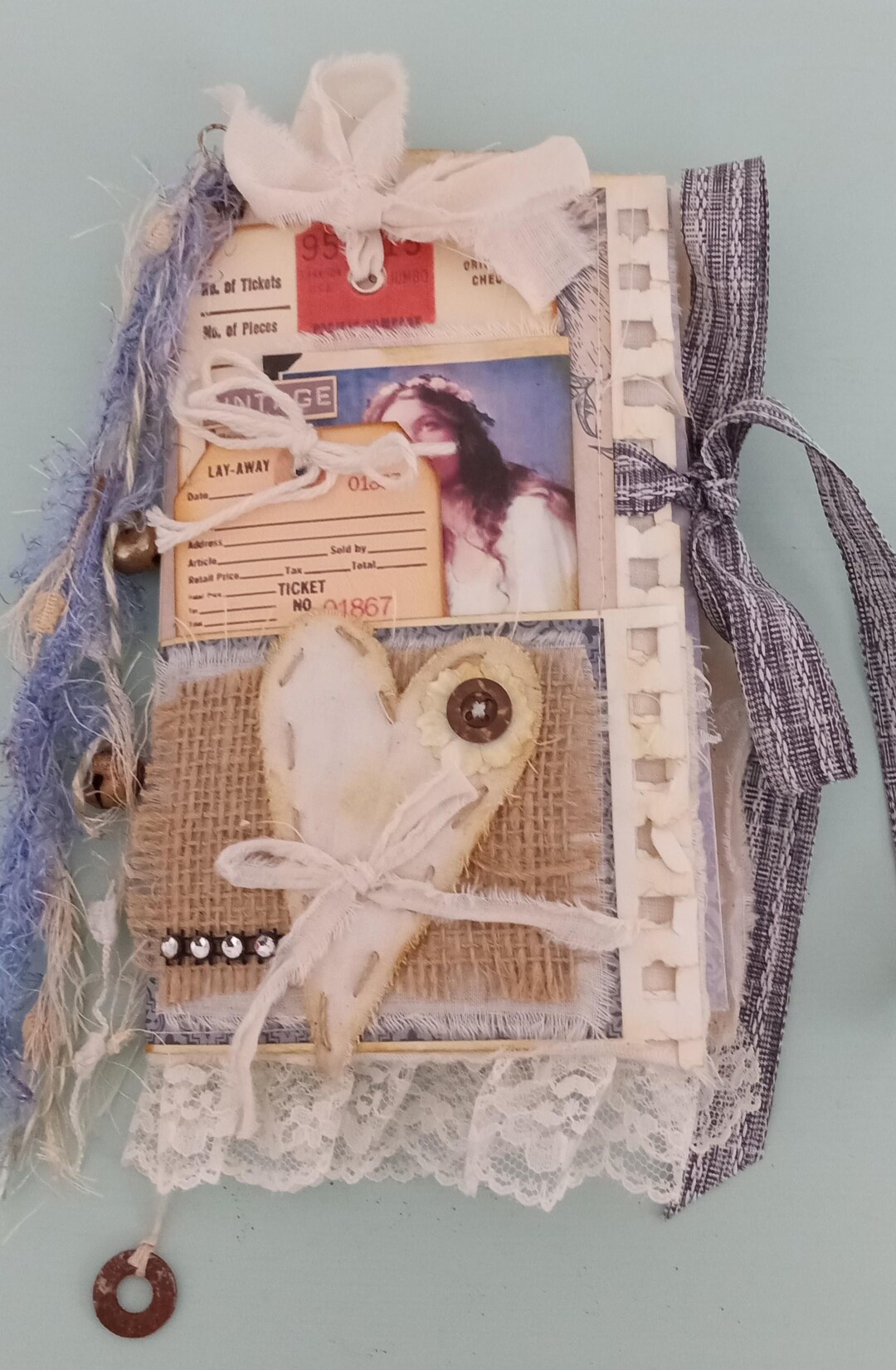 Handmade Mini Junk Journal, 1 Signature, 7" X 4-1/2" - Etsy