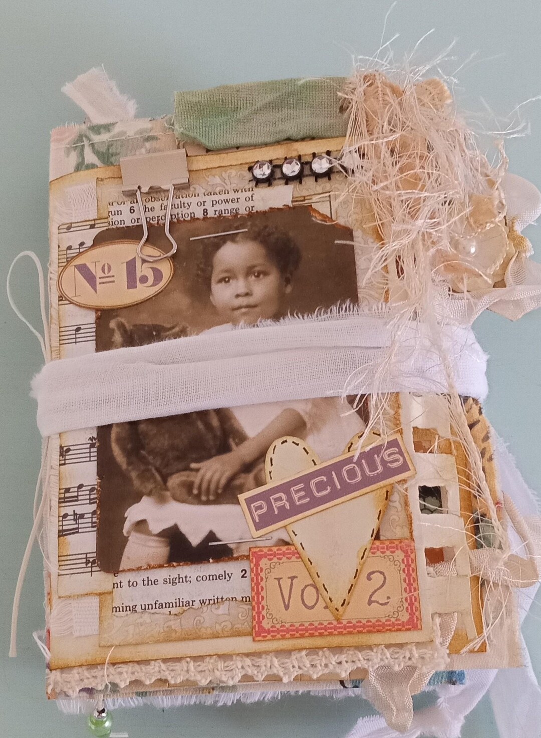 Mini Fabric ... Flip Flop Junk Journal, Handmade 4 Signatures. - Etsy