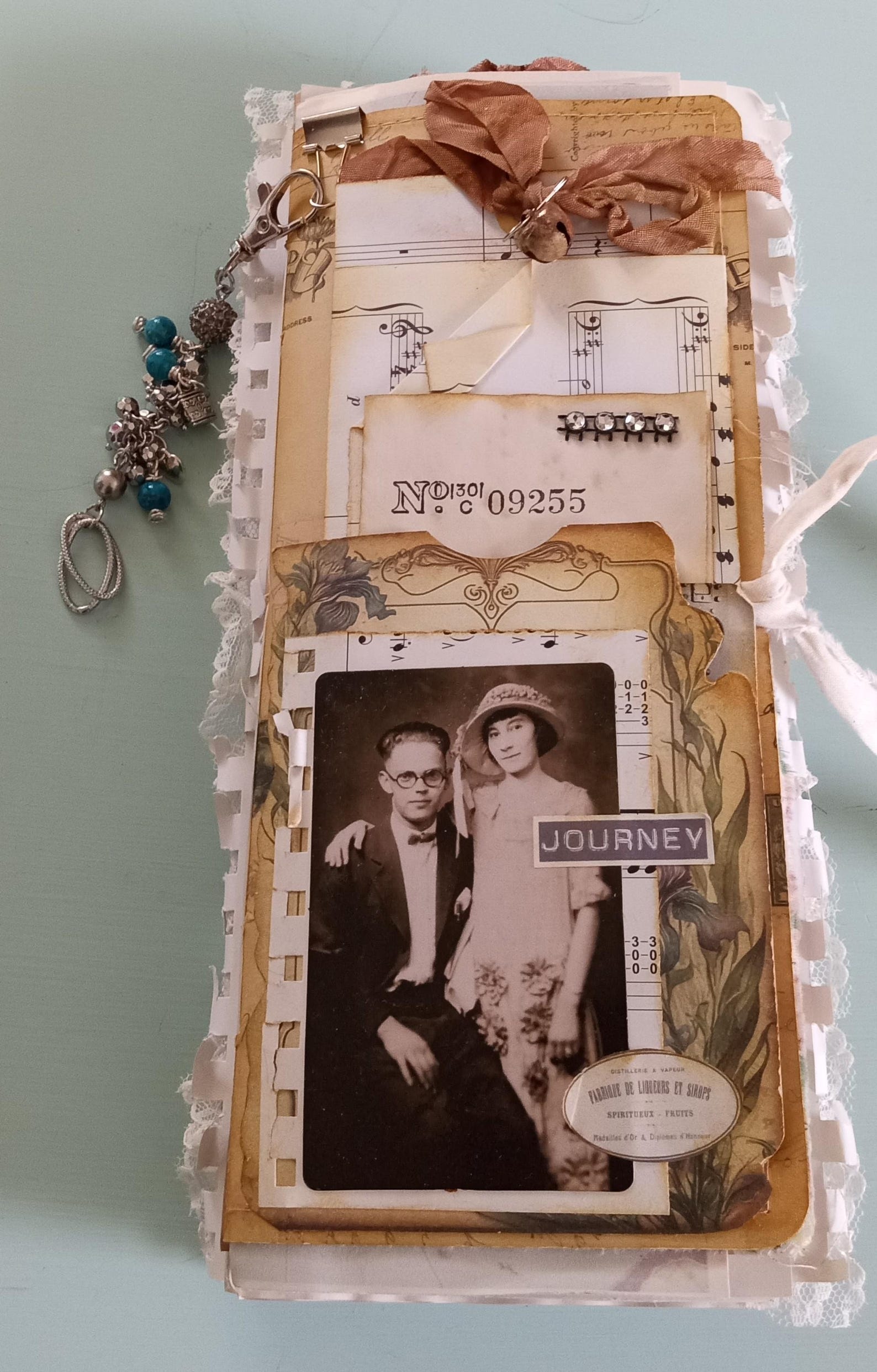 Huge... Fabric Flip Flop Junk Journal, Handmade 4 Signatures. - Etsy