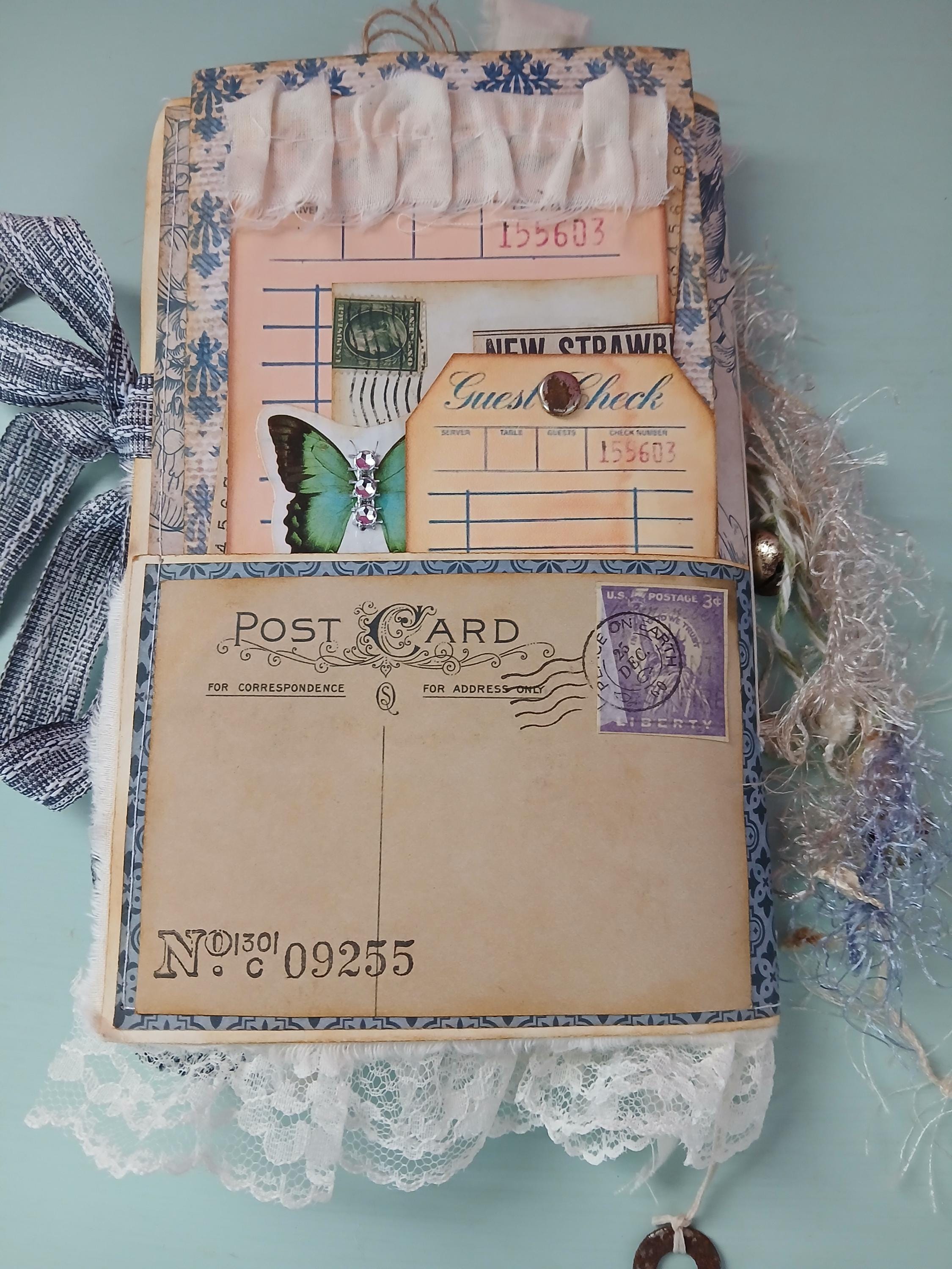 Handmade Mini Junk Journal, 1 Signature, 7" X 4-1/2" - Etsy
