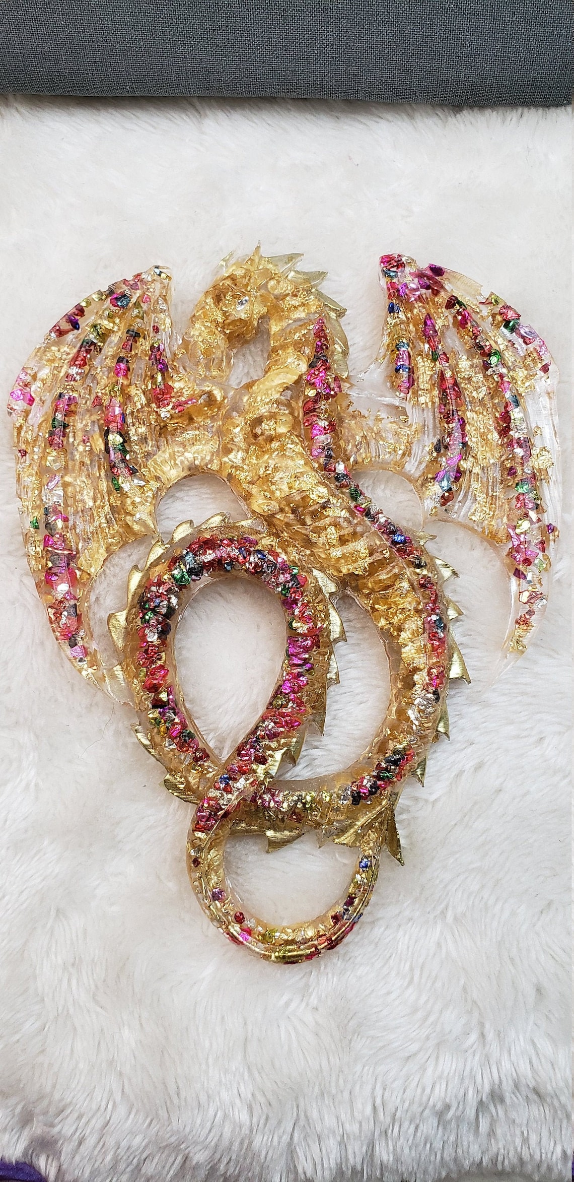 Gold Treasure Dragon - Etsy