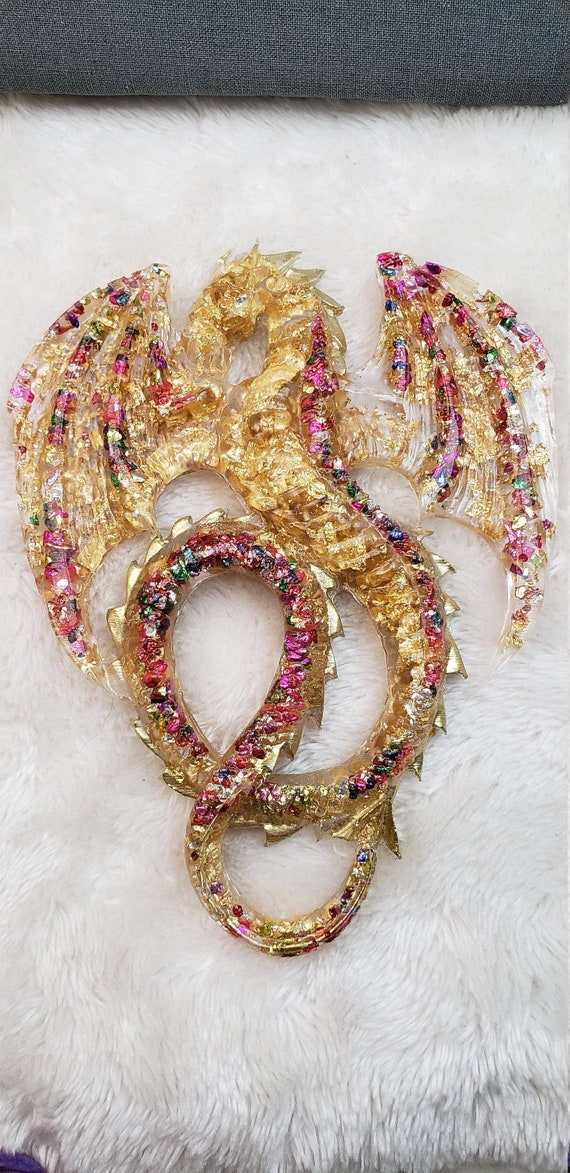 Gold Treasure Dragon | Etsy