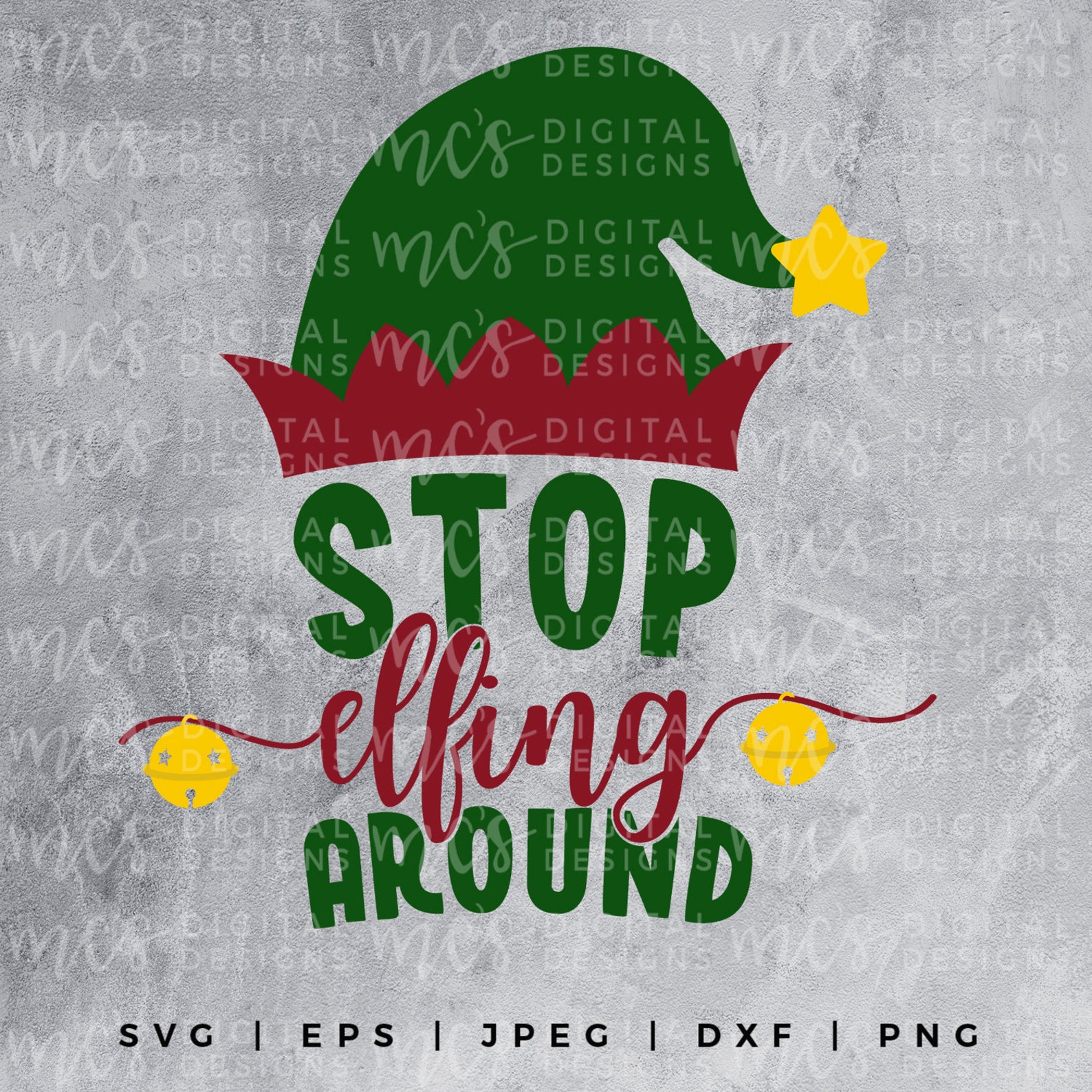 DIGITAL DOWNLOAD Stop Elfing Around Elf Shirt Elf Design - Etsy