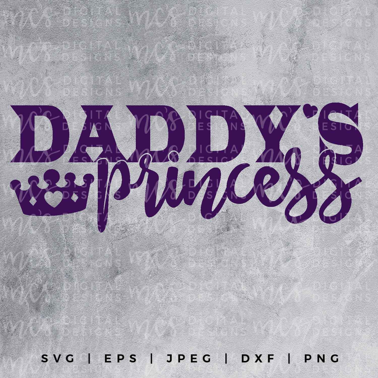 DIGITAL DOWNLOAD; Daddy's Princess, SVG, Princess Svg, Little Girl ...