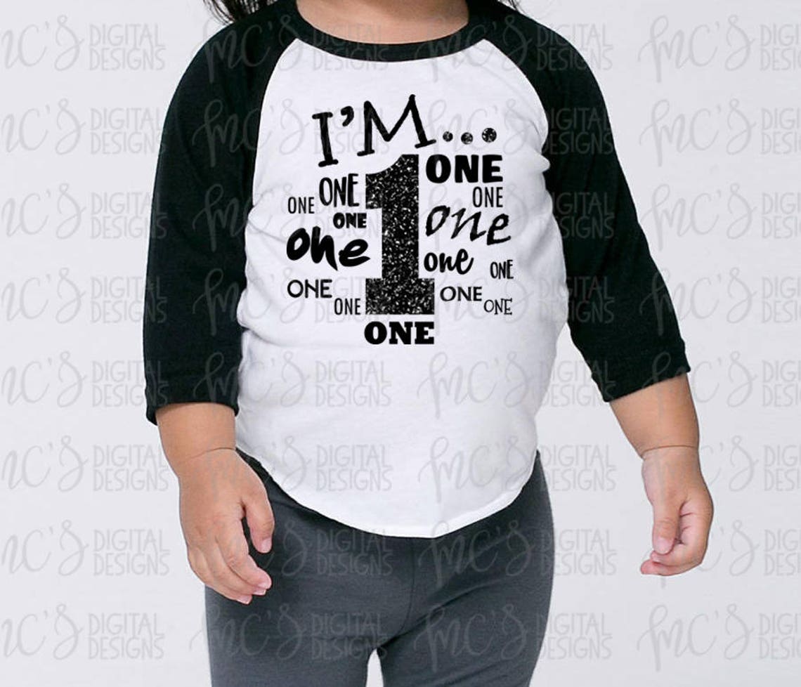 DIGITAL DOWNLOAD First Birthday Svg I'm One One One - Etsy