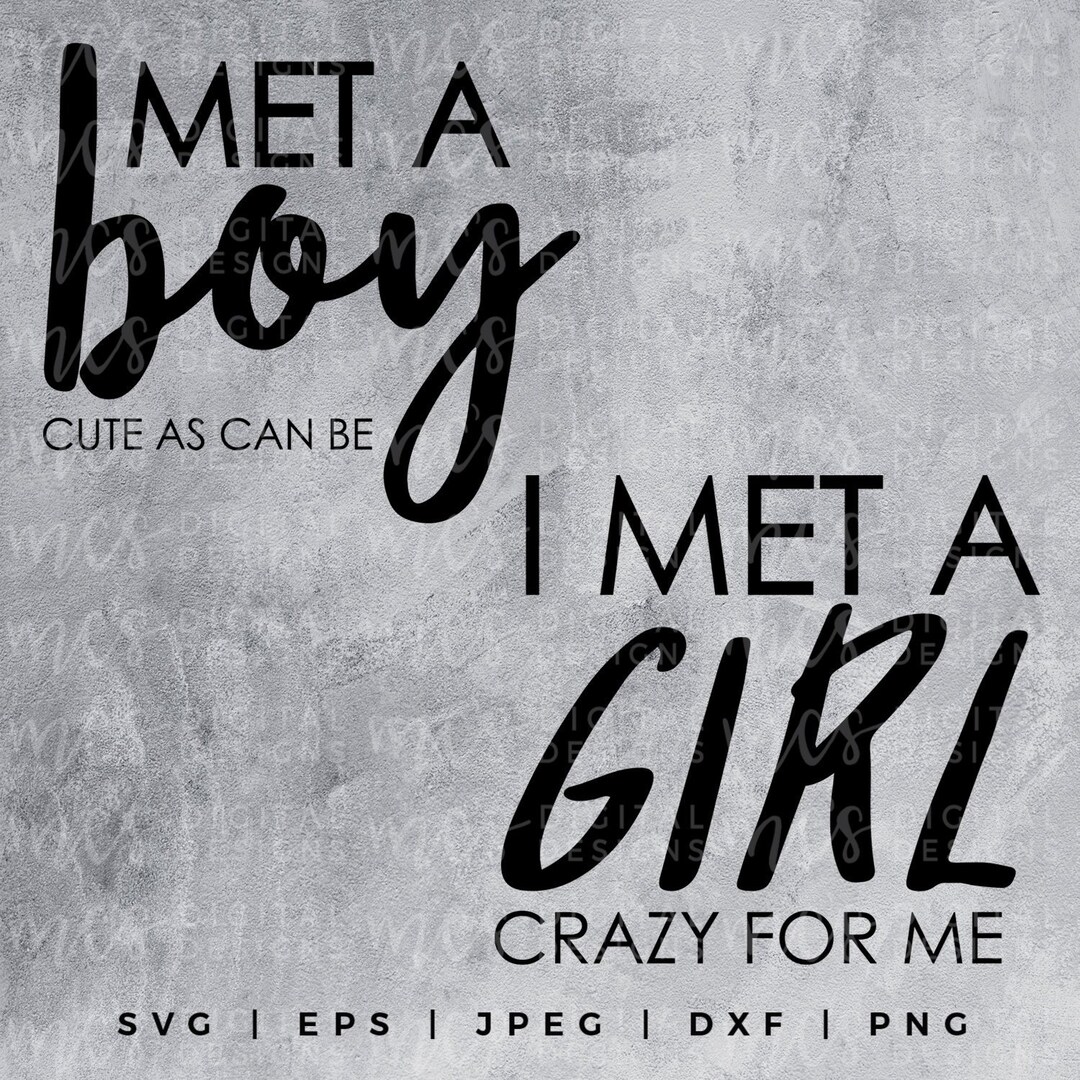 DIGITAL DOWNLOAD; I Met a Girl Crazy for Me, Met a Boy Cute as Can Be ...