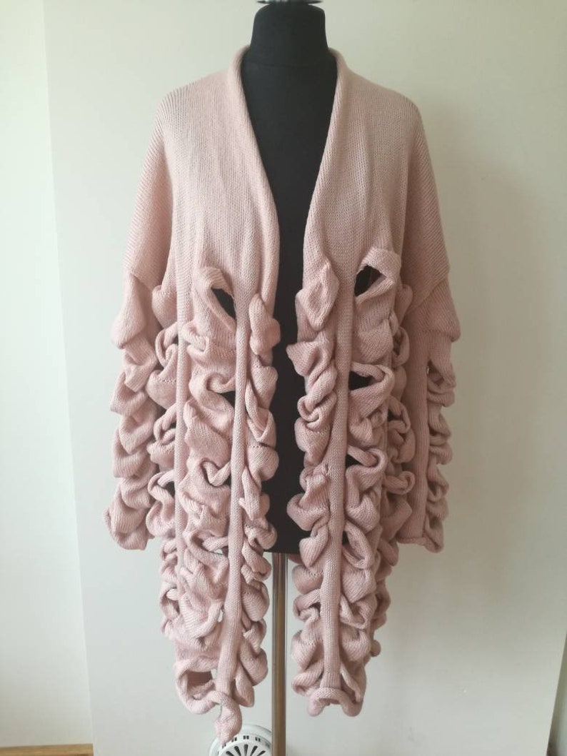 Oversized Unique Wool Sweater for Stylish Spring Knitted Long - Etsy