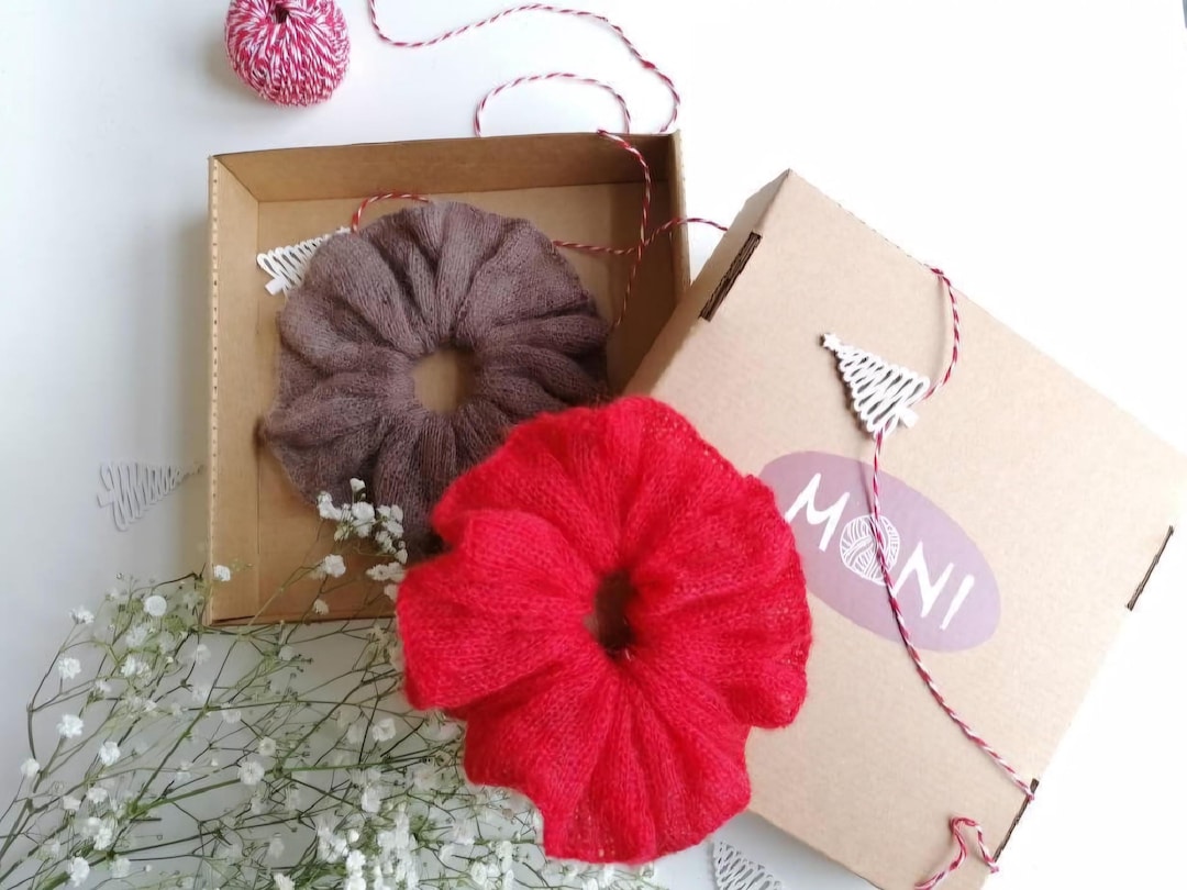 Surprise Scrunchie Box, Set of 3 Mystery Hair Scrunchies, Fun Gift for ...