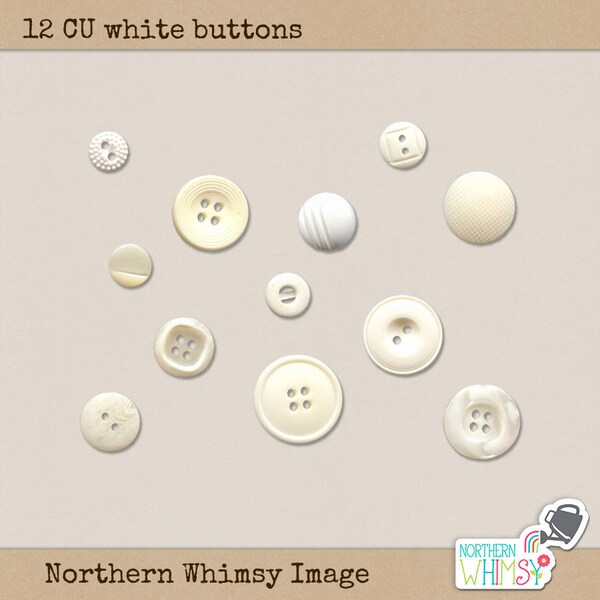 Buttons Clip Art - Etsy