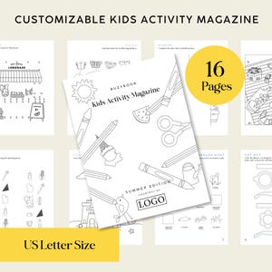 Customizable Kids Activity Magazine (100 Printed Copies) Summer Edition ...