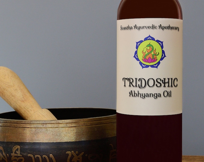 Tridoshic Massage Oil, Ayurvedic Formula for All Body Types, 100% ...