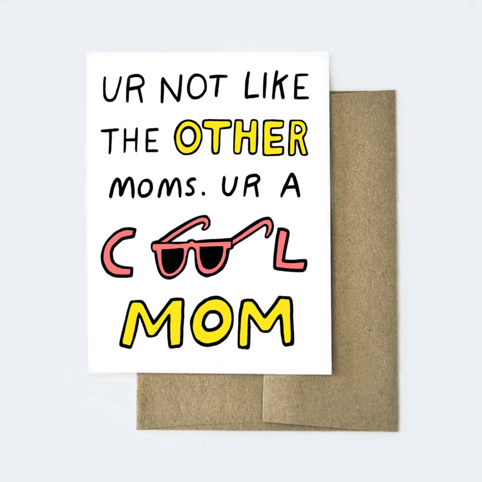 Cool Mom Card Funny Mother's Day Card Card for Mom | Etsy