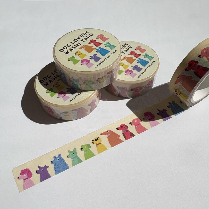 Washi Tape Dog - Etsy