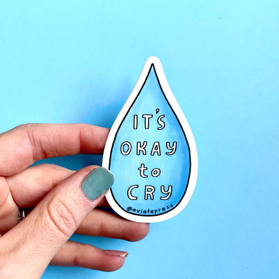 It's Okay to Be Not Okay Sticker, Gift for Friend, It's Okay to Cry ...