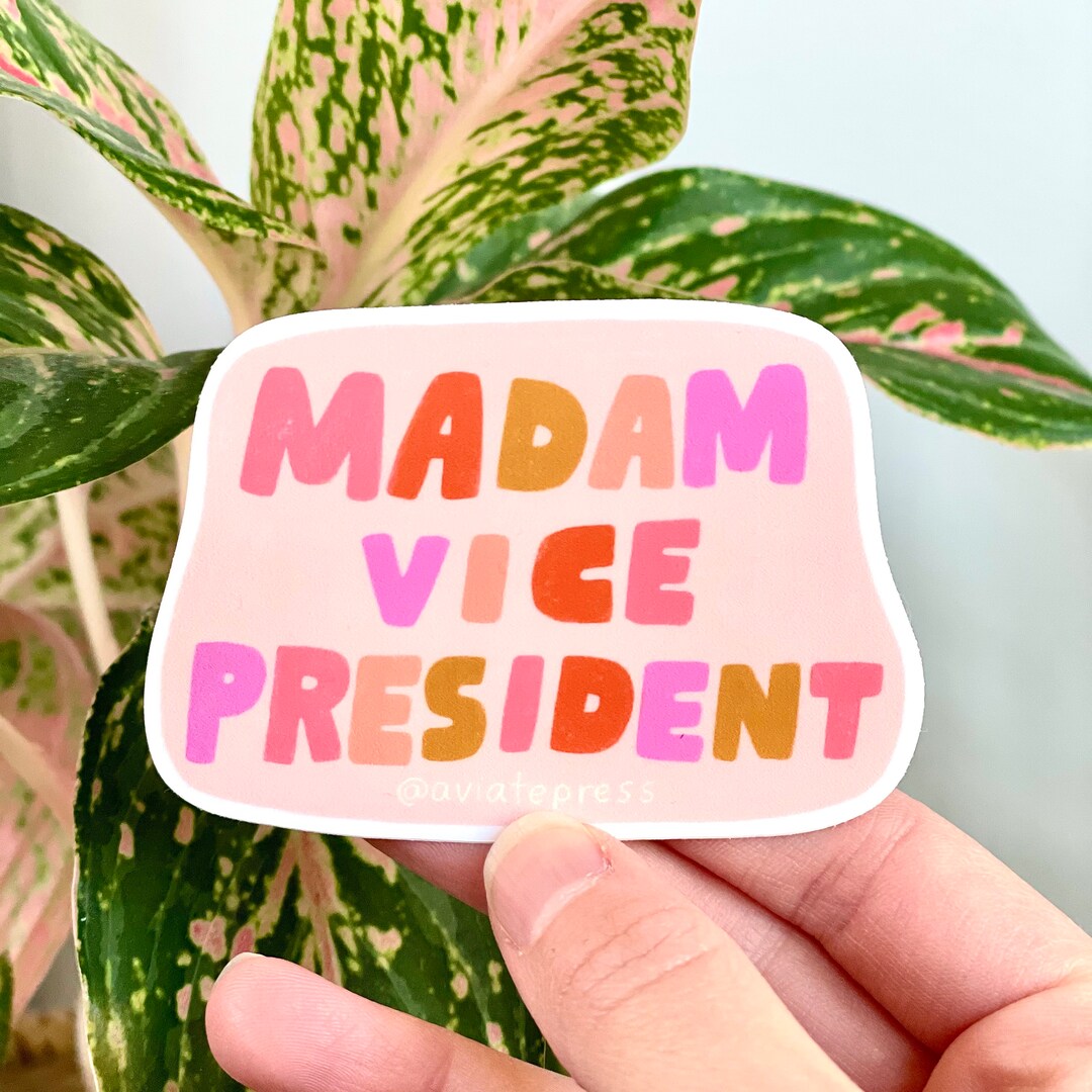 Kamala Harris Sticker, Kamala for President, Madam Vice President ...