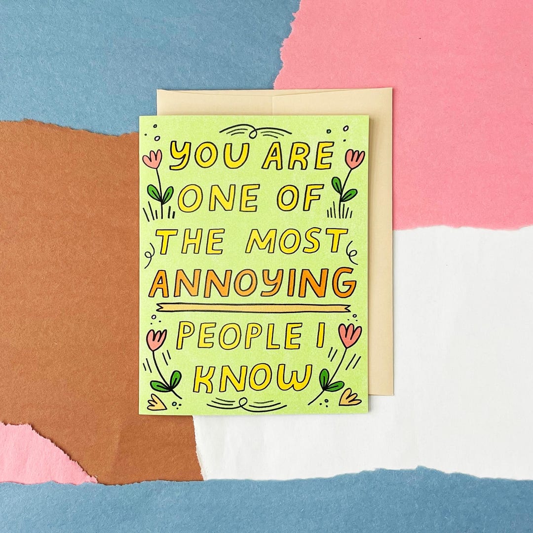 Mean Card, Funny Card, Mean Birthday Card, Funny Anniversary Card ...