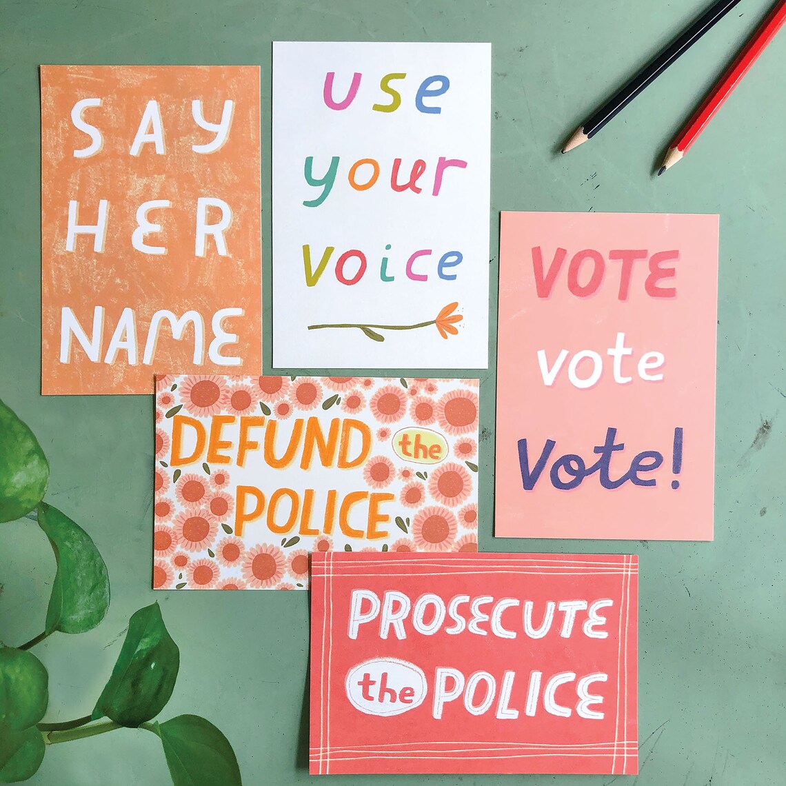 Protest Postcards Black Lives Matter Postcards Vote - Etsy