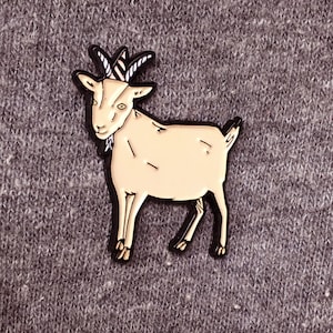 Goat Enamel Pin, Goat Pin, Baby Goat Pins, Baphomet Pin, Pastel Enamel ...