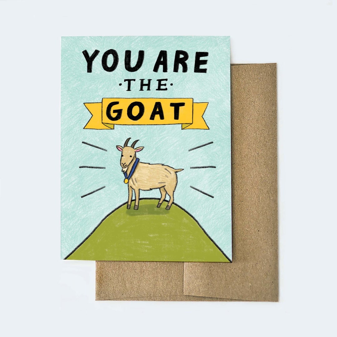 Greatest of All Time Card, Teacher Appreciation Card, Boss Card, Boss ...