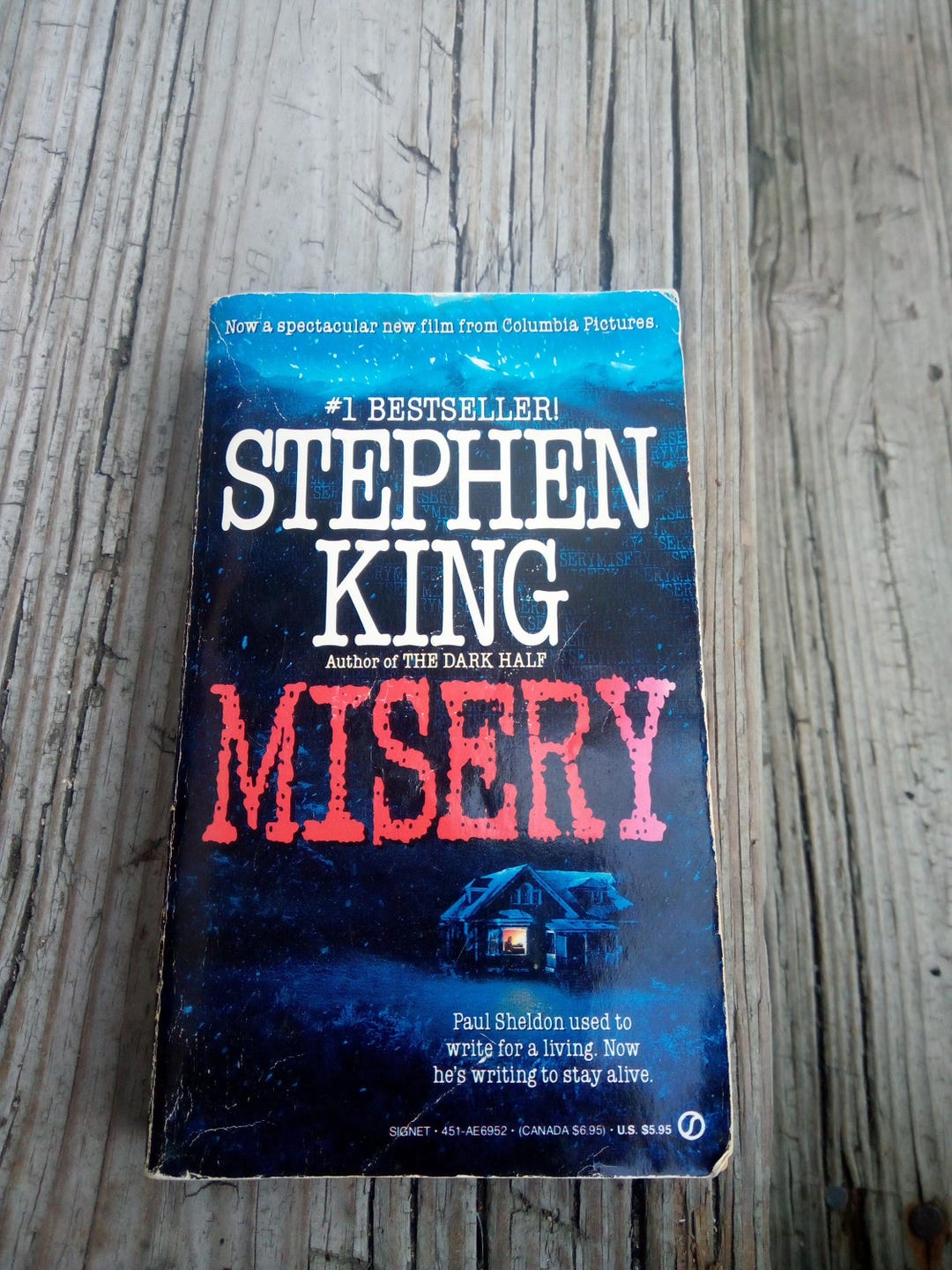 1990 Soft Cover Misery, Stephen King, Master of Horror! - Etsy