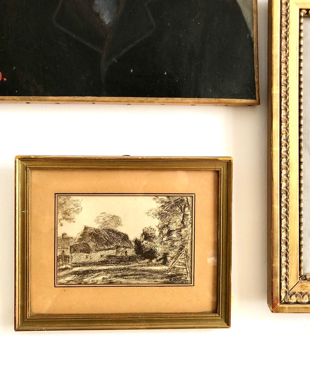 Framed Drawing Signed Herald - Etsy