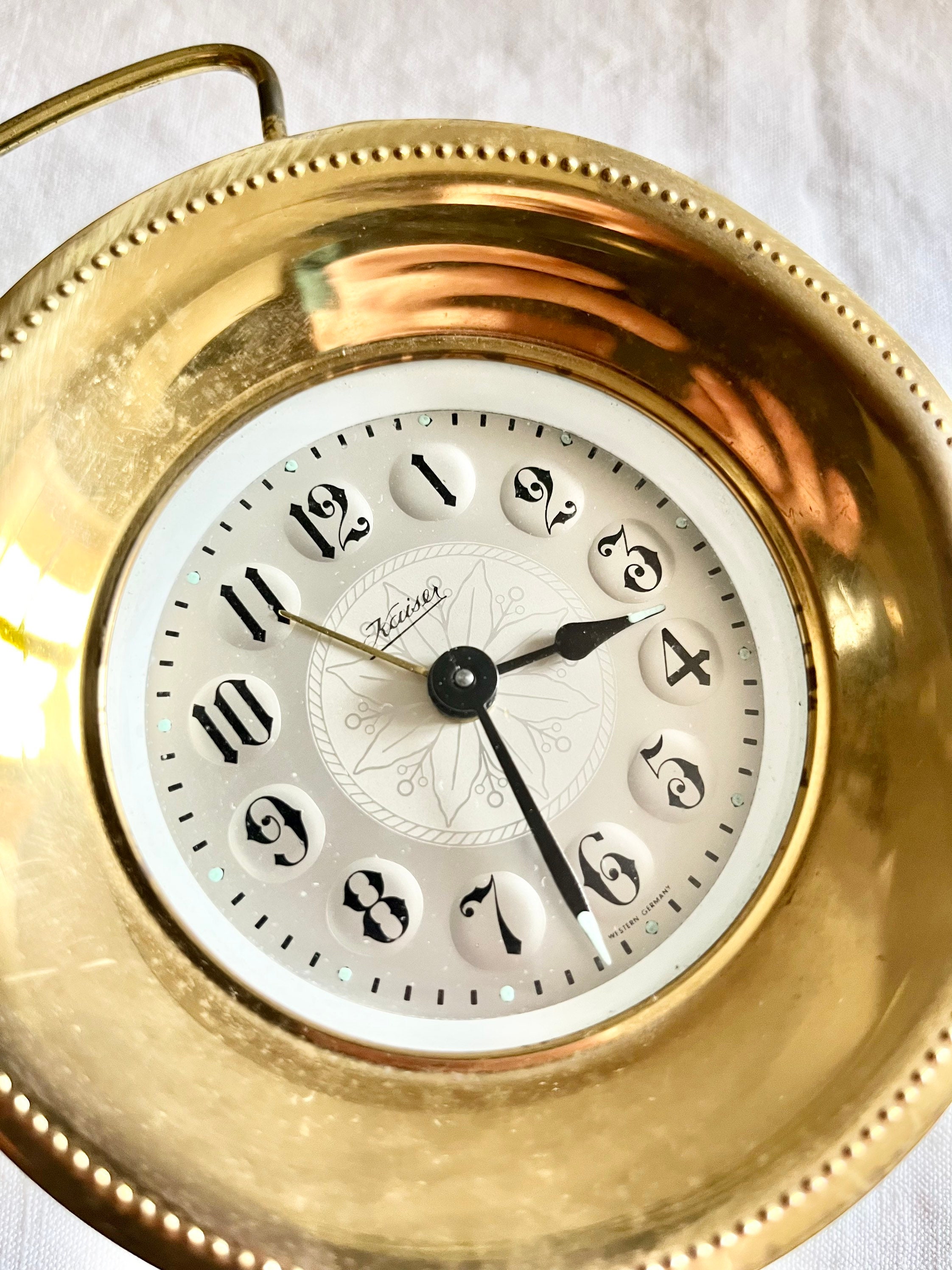 Vintage German Kaiser Mechanical Alarm Clock in the Shape of a - Etsy