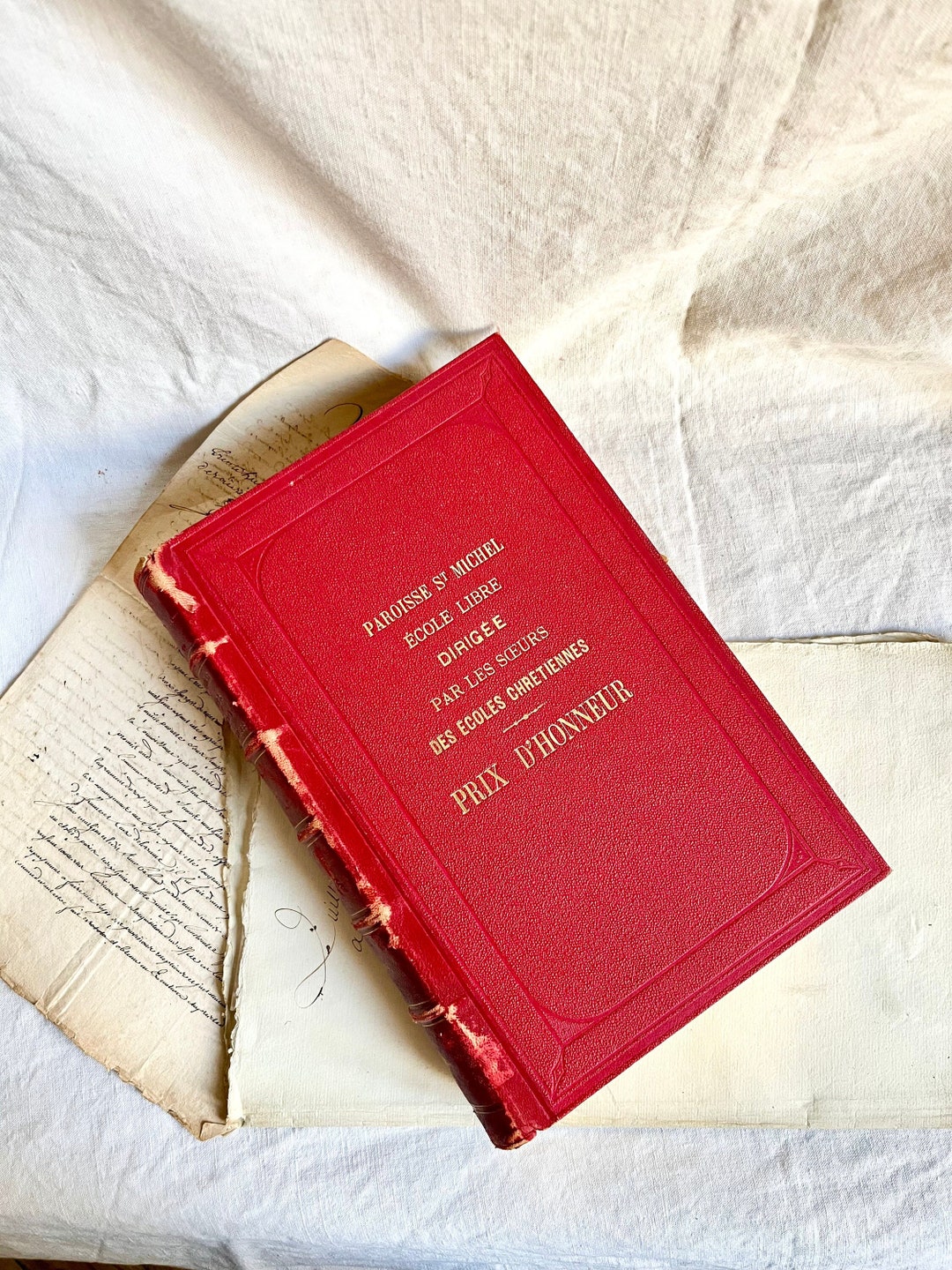 Antique 19th Century Honorary Prize Book Published in Paris by Lefort ...