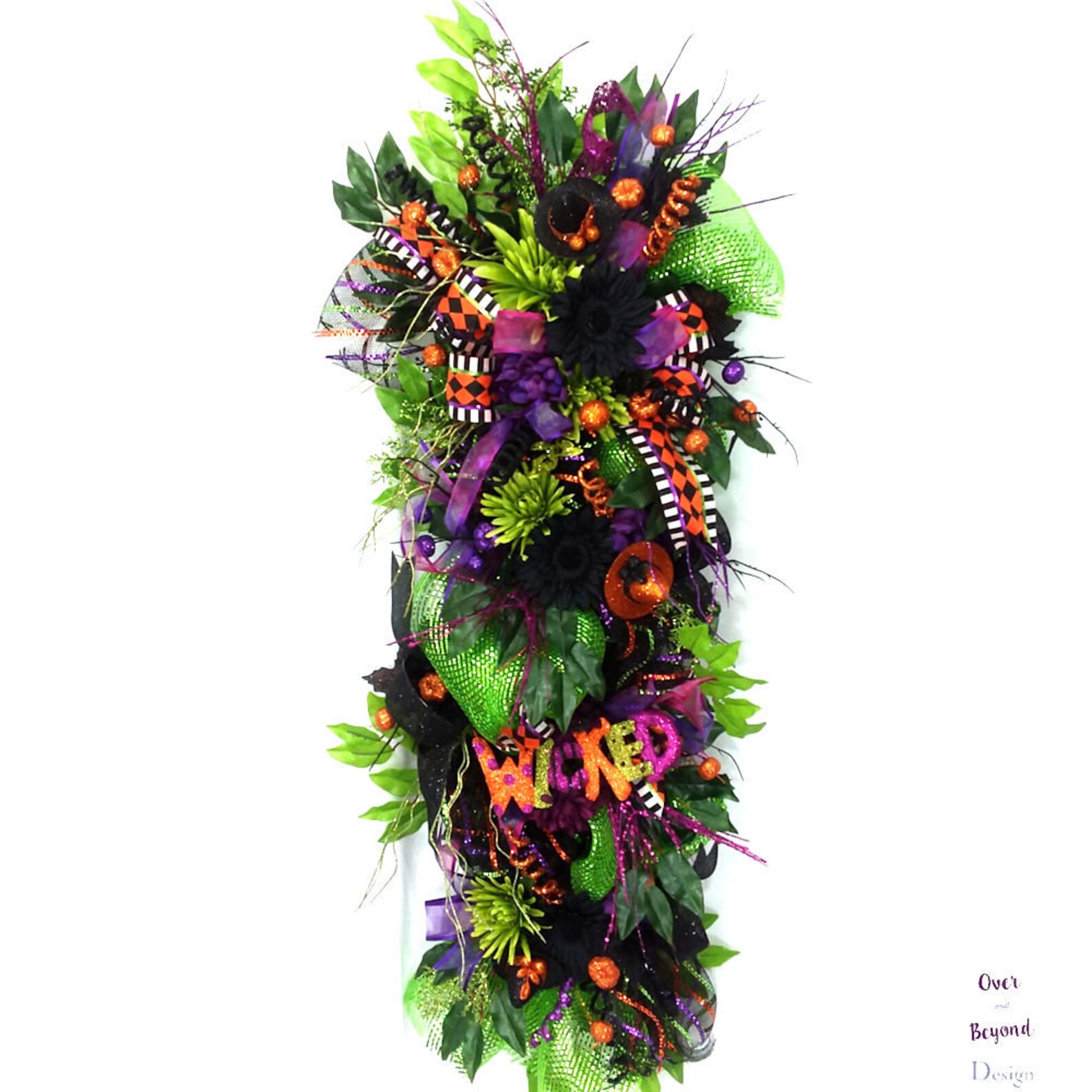 Halloween Swag for Front Door, Halloween Decorations, Wicked Swag ...