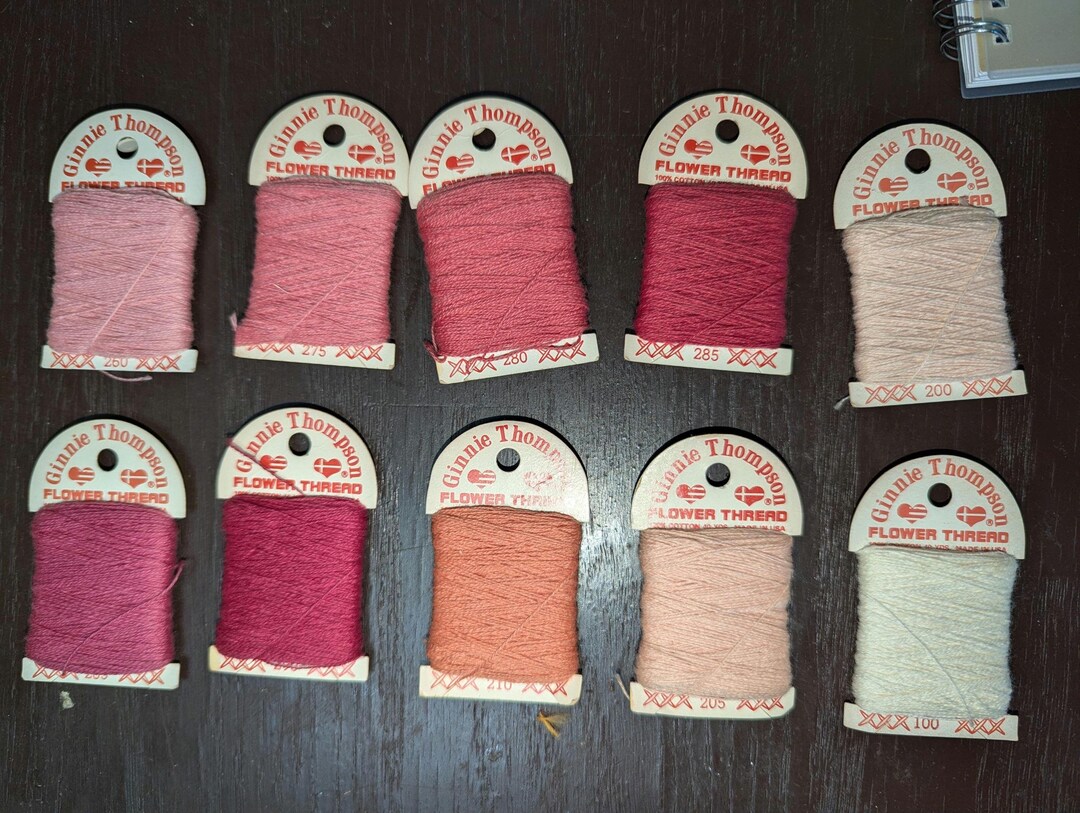 Ginnie Thompson Flower Thread-pink Tones - Etsy