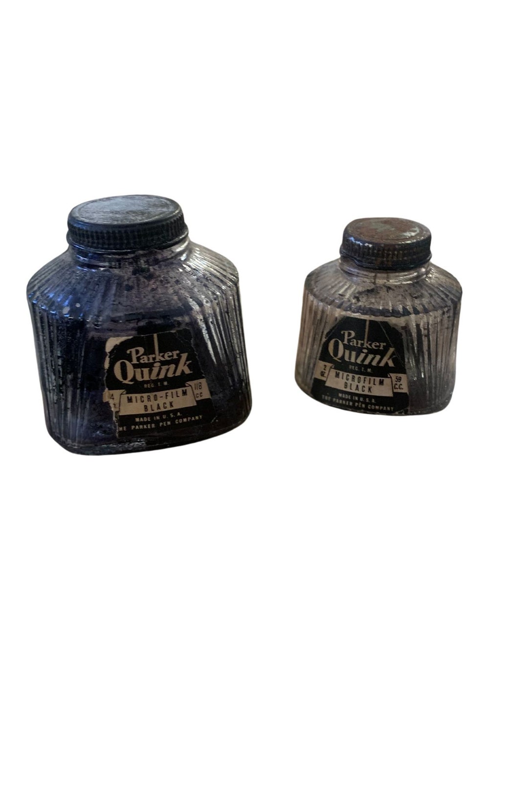 Parker Quink Antique Vintage Ink Bottles, Set of 2 - Etsy