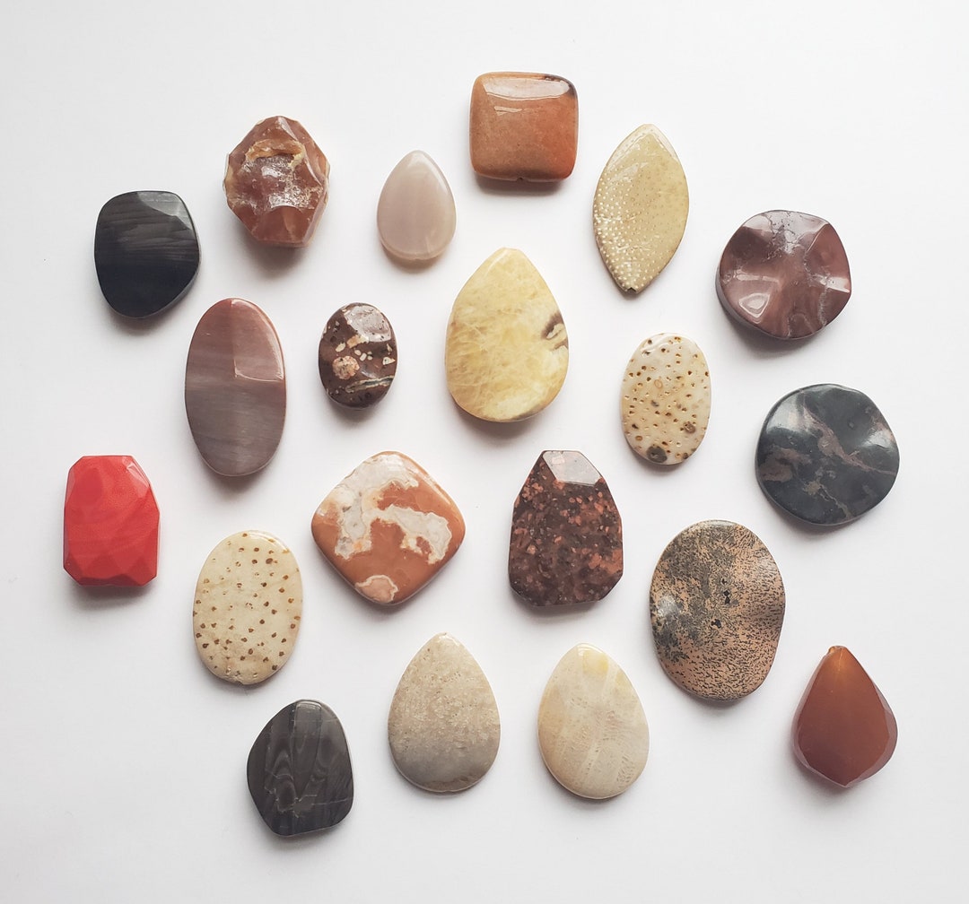Stone Pendants, Stone Centerpieces, Stone Focals, Center Drilled Focals ...