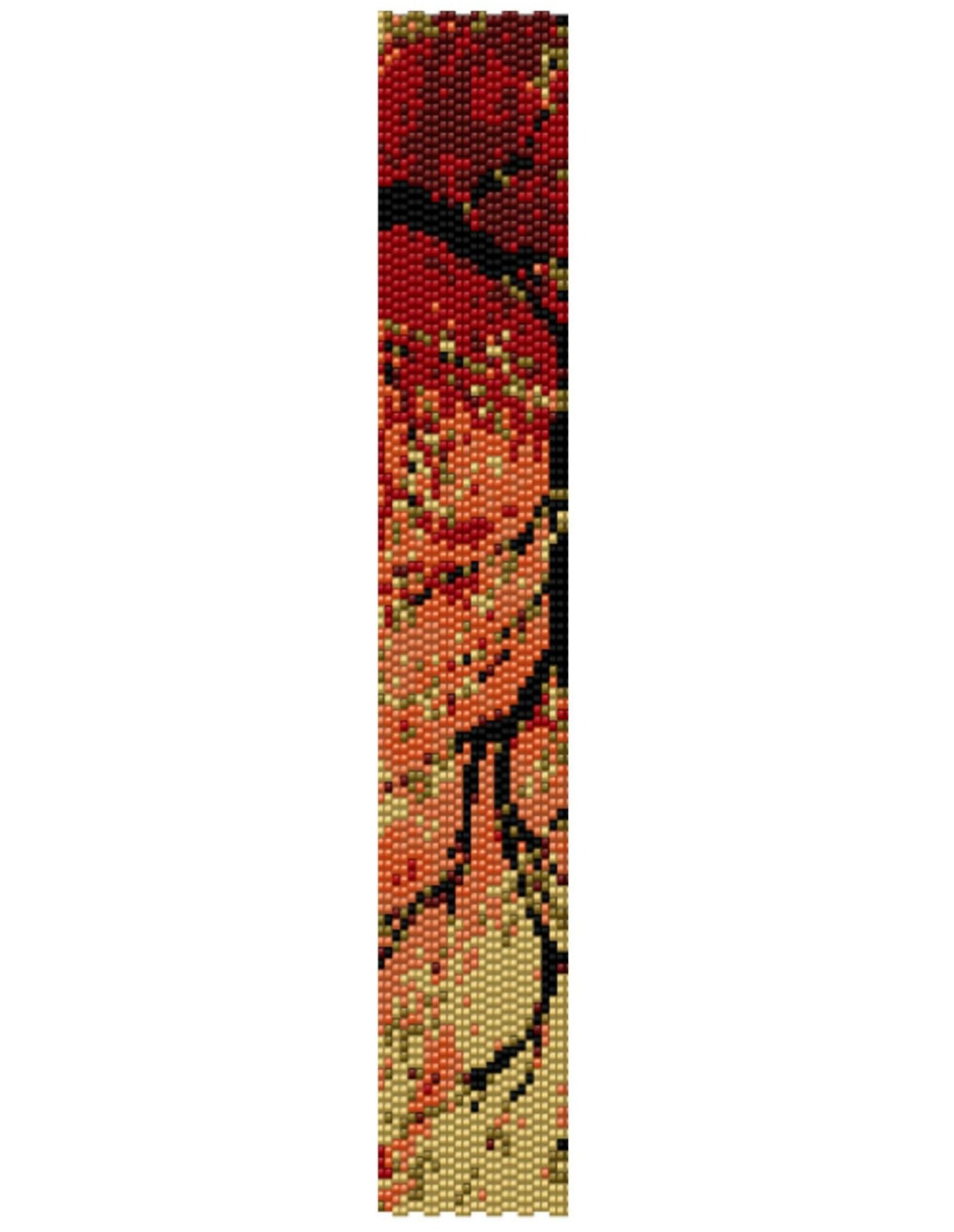 Double Drop Peyote Pattern Abstract Fall Tree - Etsy