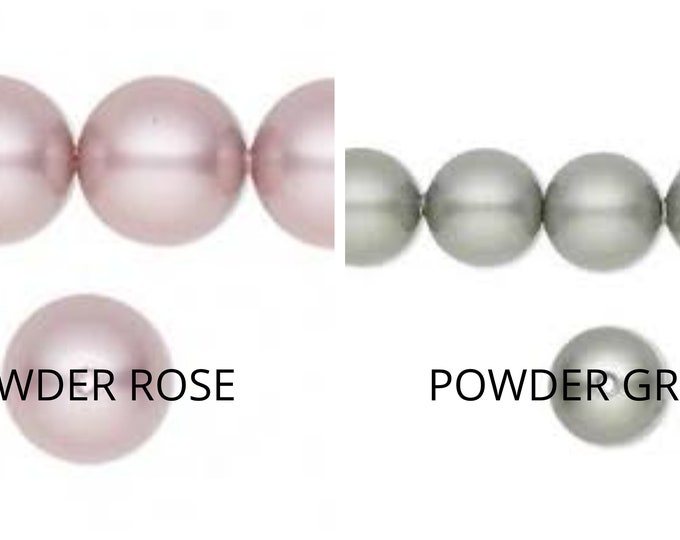 Powder Rose, Powder Green Swarovski Crystal Pearls, 5810, 10mm ...