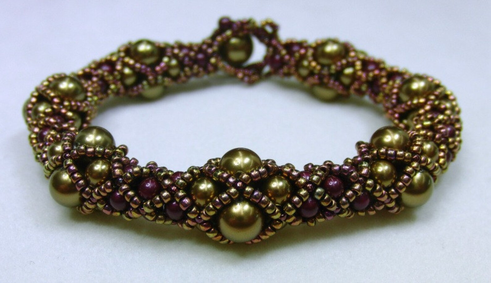 Undulating Tubular Netting Bracelet - Etsy