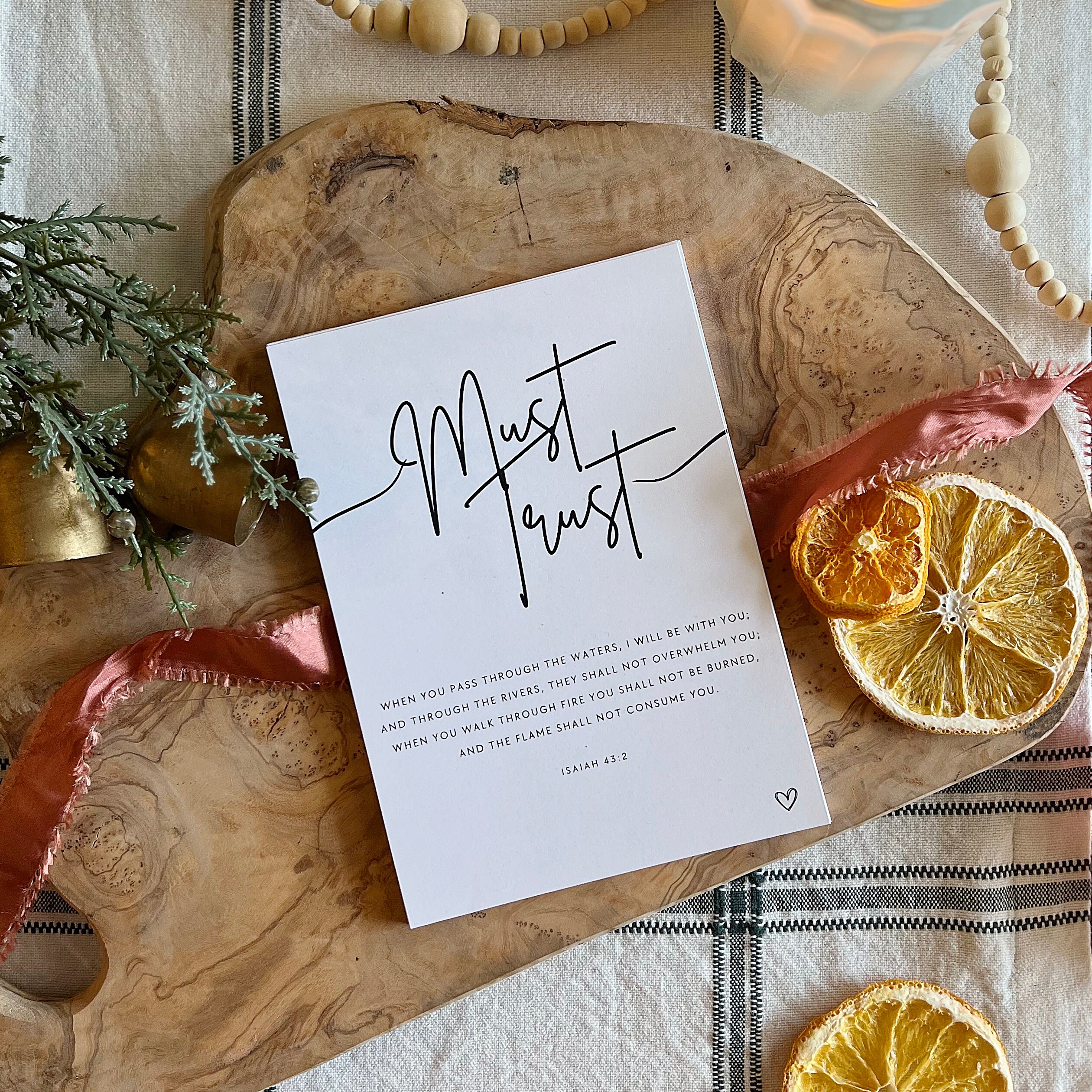 14 "must Trust" Bible Verse Card Set-digital Download - Etsy