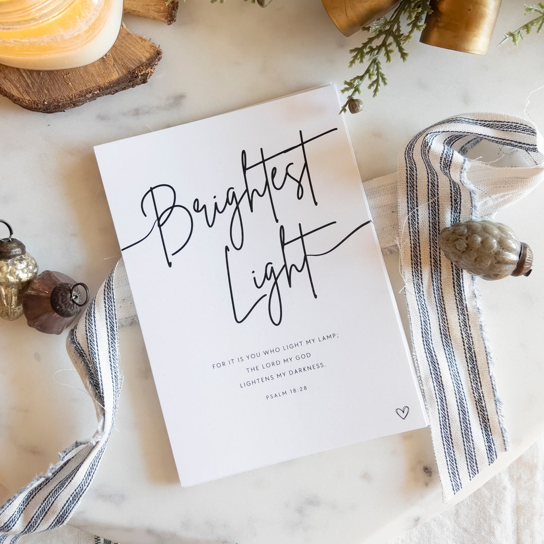 14 Brightest Light Bible Verse Card Set-digital Download-instant - Etsy