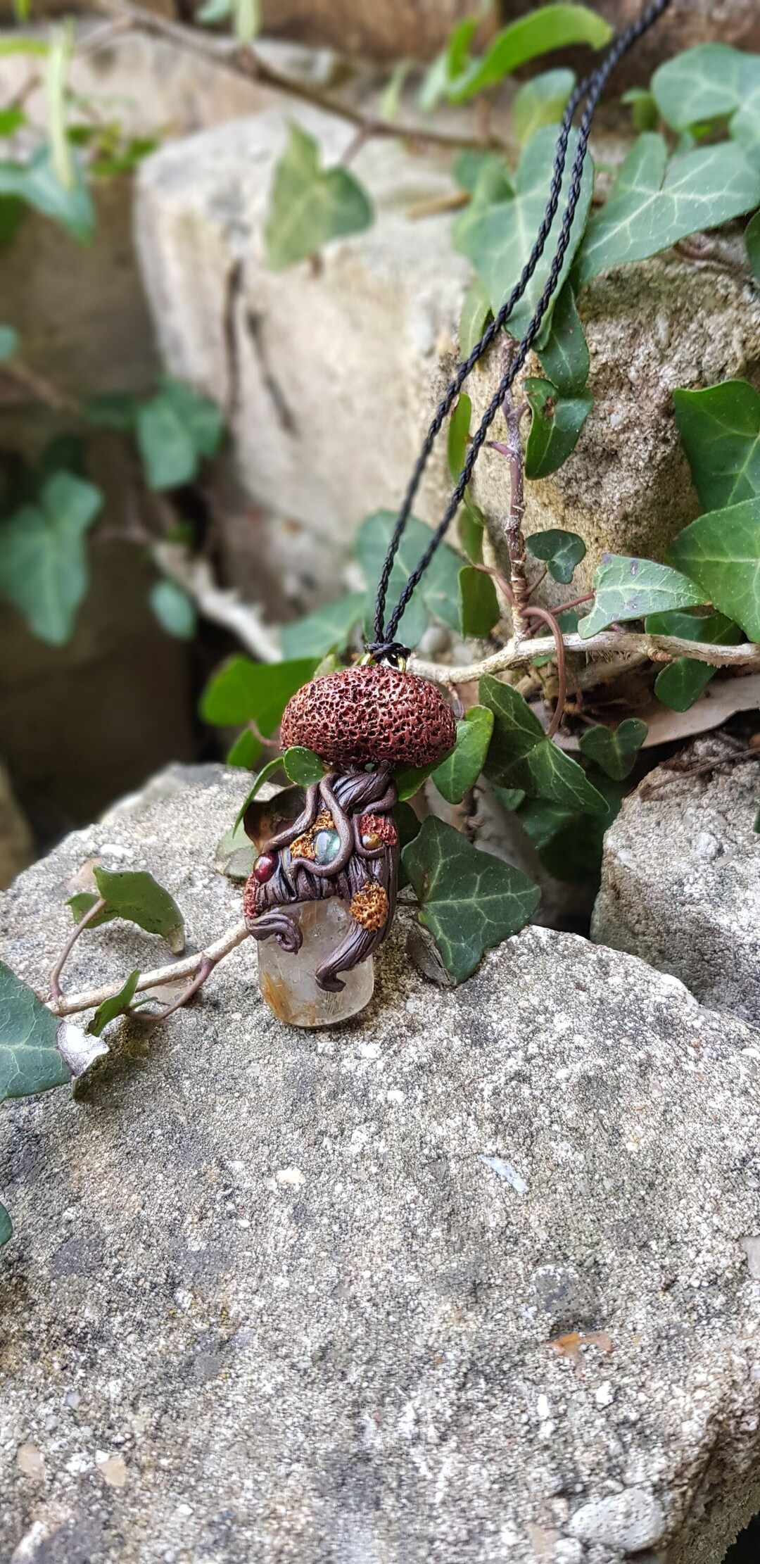 Tree of Life Pendant golden Time Set With a - Etsy