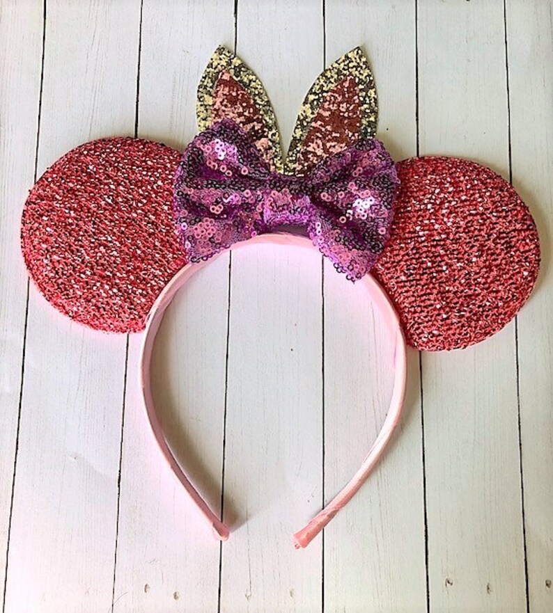 Hip Hop Bunny Sparkly Minnie Mouse Ears - Etsy