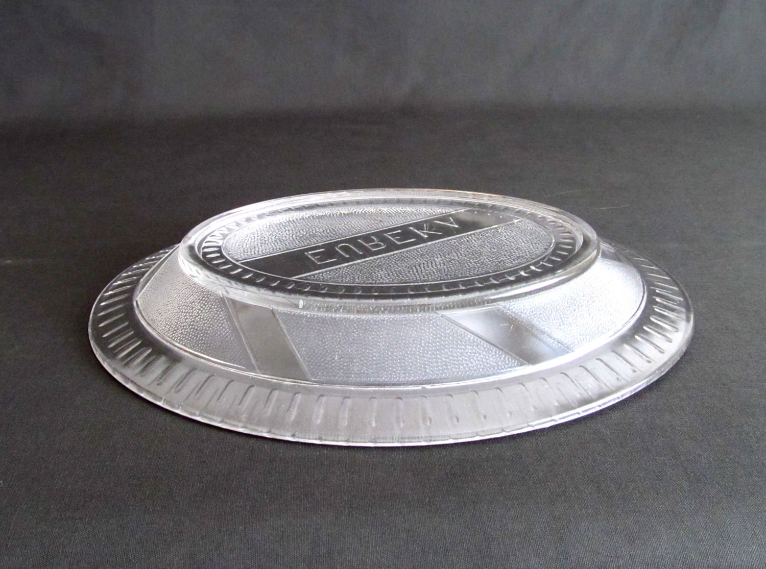 Victorian Antique Glassware EAPG Glass Oval Plate Pressed Glass Eureka ...