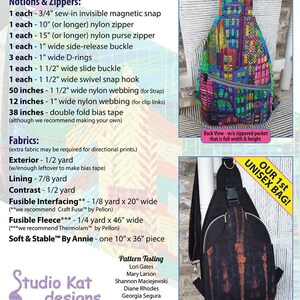 The Sling Along-bag Pattern-studio Kat Designs - Etsy