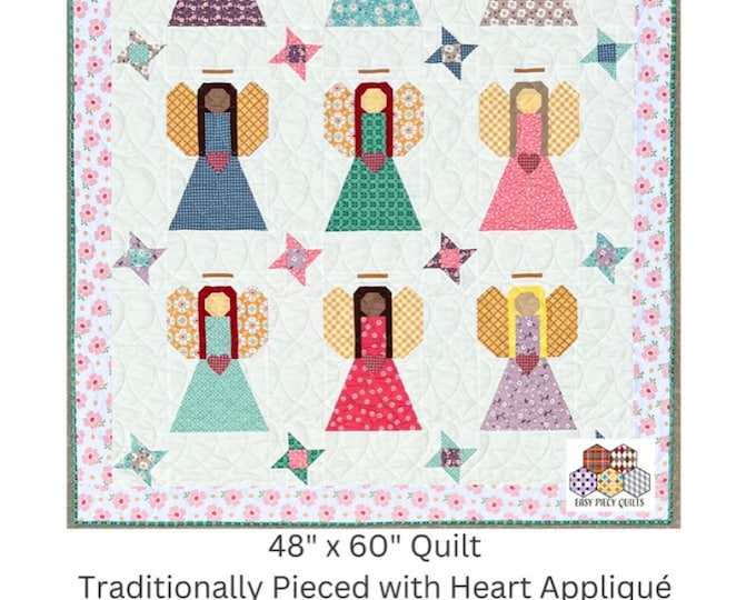 Guardian Angels Quilt Pattern by Easy Piecy Quilts Juliah Tiedeman - Etsy